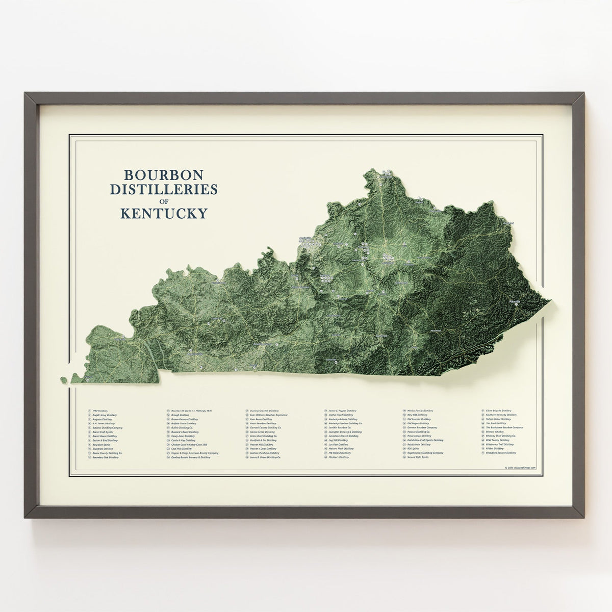 DISTILLERIES – Visual Wall Maps Studio