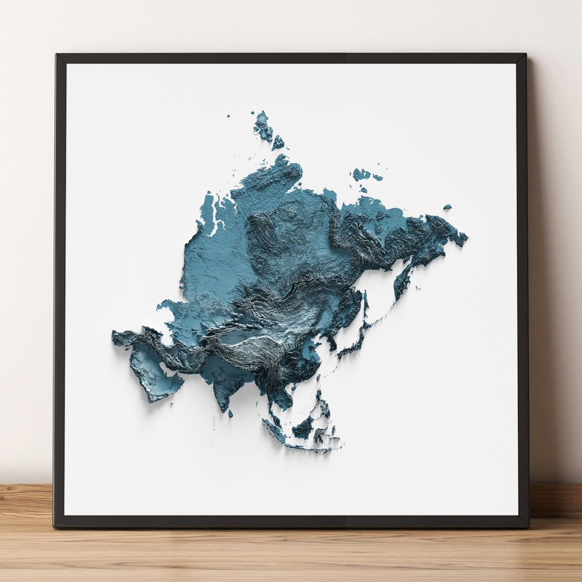 Asia Shaded Relief Map – Visual Wall Maps Studio