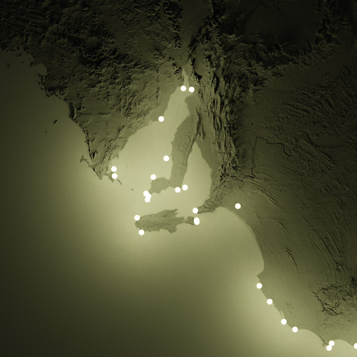 Lighthouses of Australia – Visual Wall Maps Studio