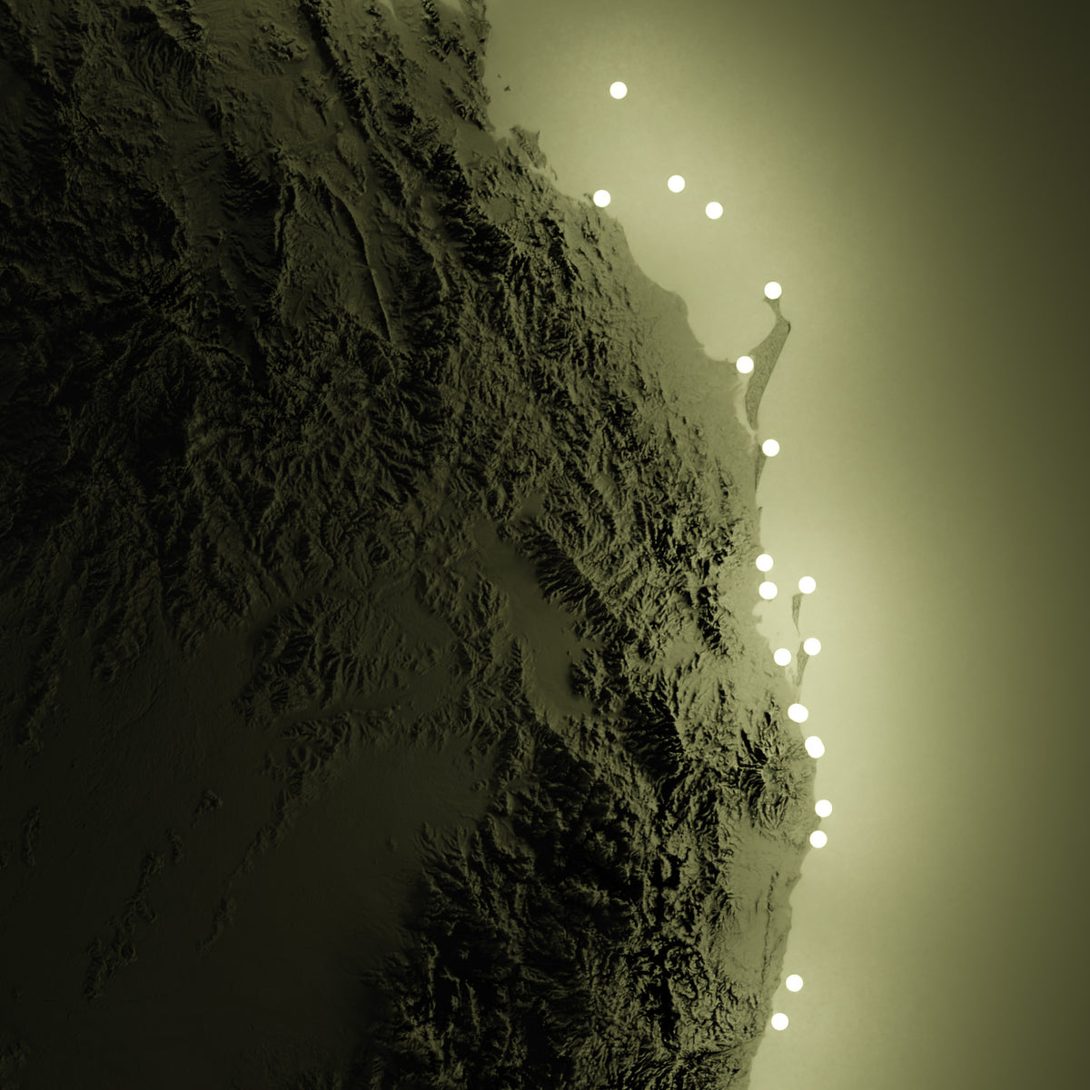 Lighthouses of Australia – Visual Wall Maps Studio