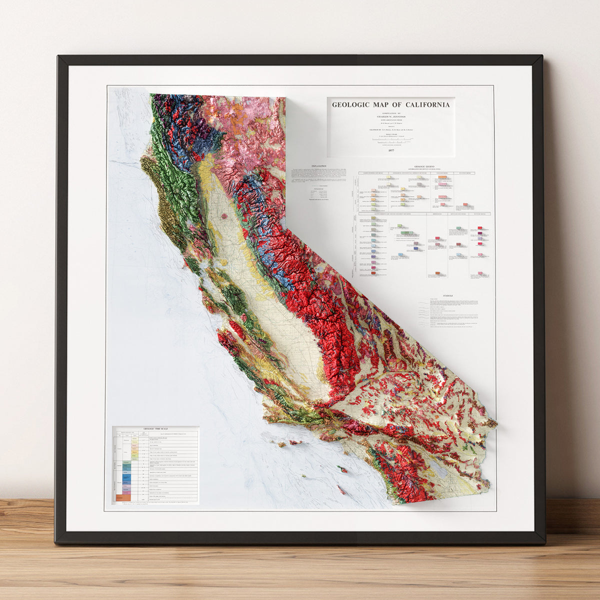 Geological Map of California – Visual Wall Maps Studio