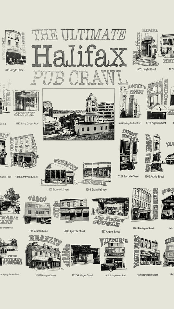 Halifax Pubs – Visual Wall Maps Studio