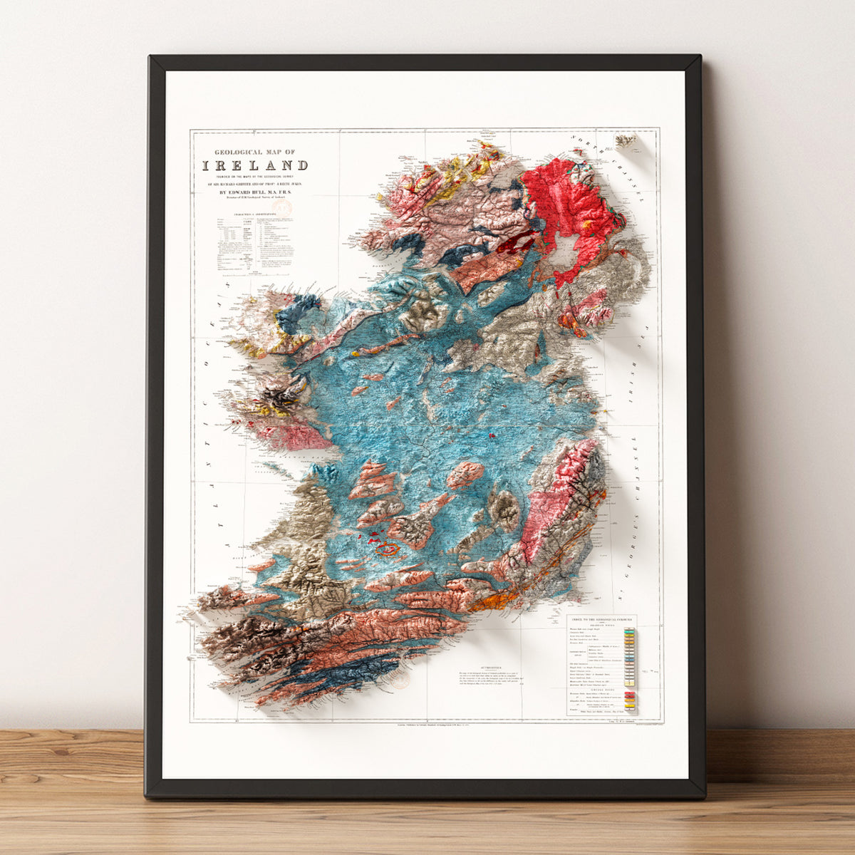 Geological Map of Ireland (c.1878) – Visual Wall Maps Studio