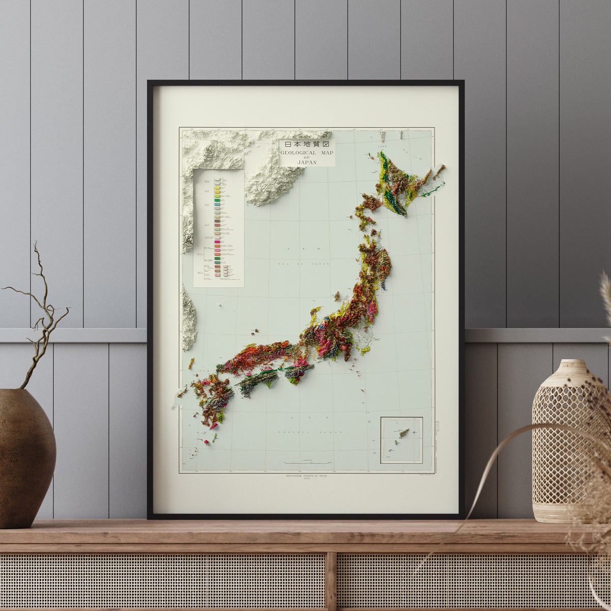 Japan Geological Map c.1956 – Visual Wall Maps Studio