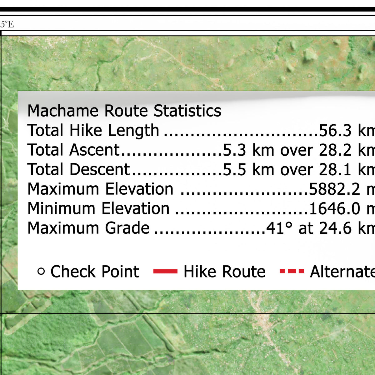 Mount Kilimanjaro Hike Map – Visual Wall Maps Studio