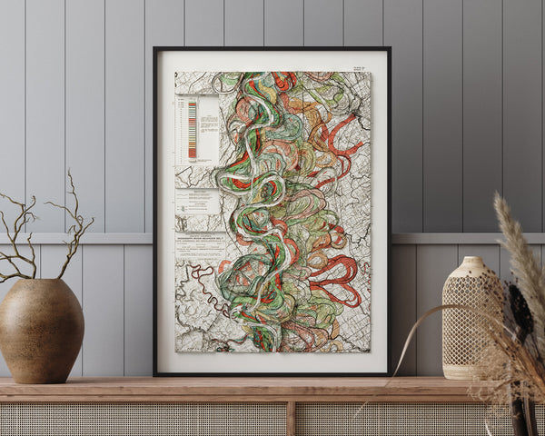 Mississippi River Meander Belt (c.1944) Plate 22 Sheet 7 – Visual Wall ...