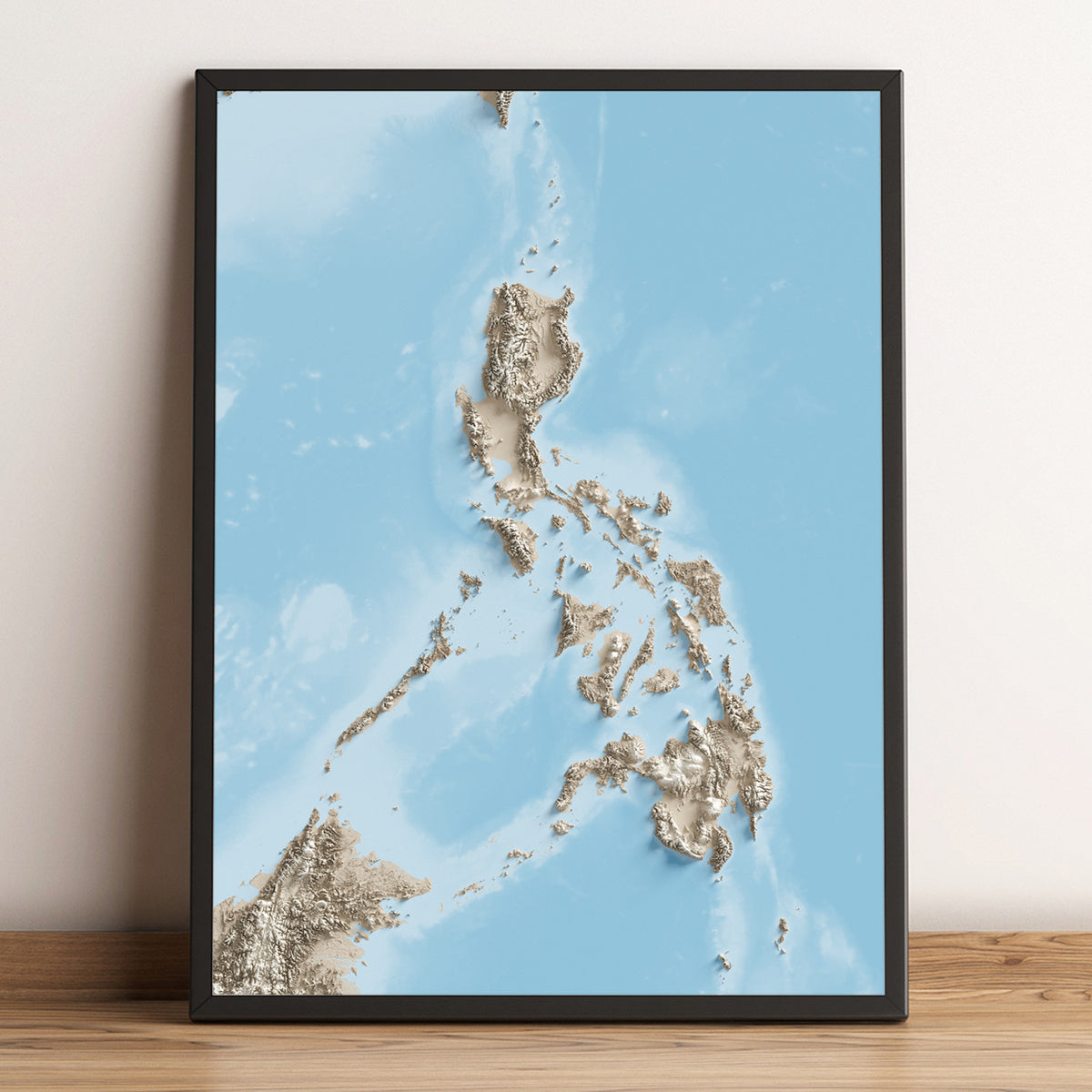 The Philippines Shaded Relief Island Series – Visual Wall Maps Studio