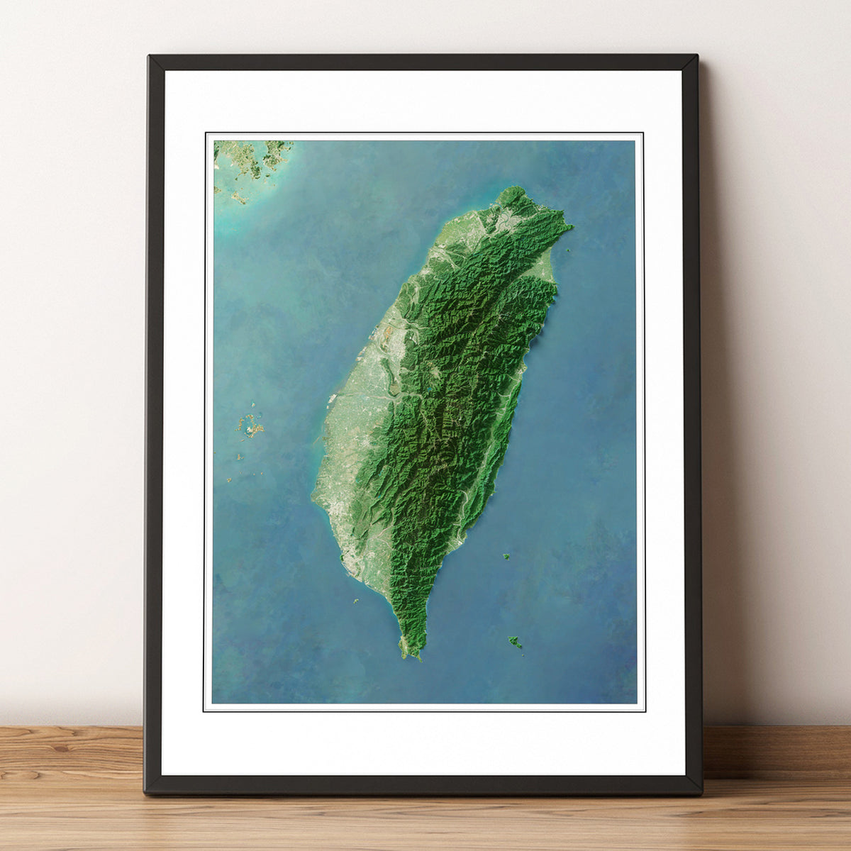 Taiwan Imagery Shaded Relief – Visual Wall Maps Studio
