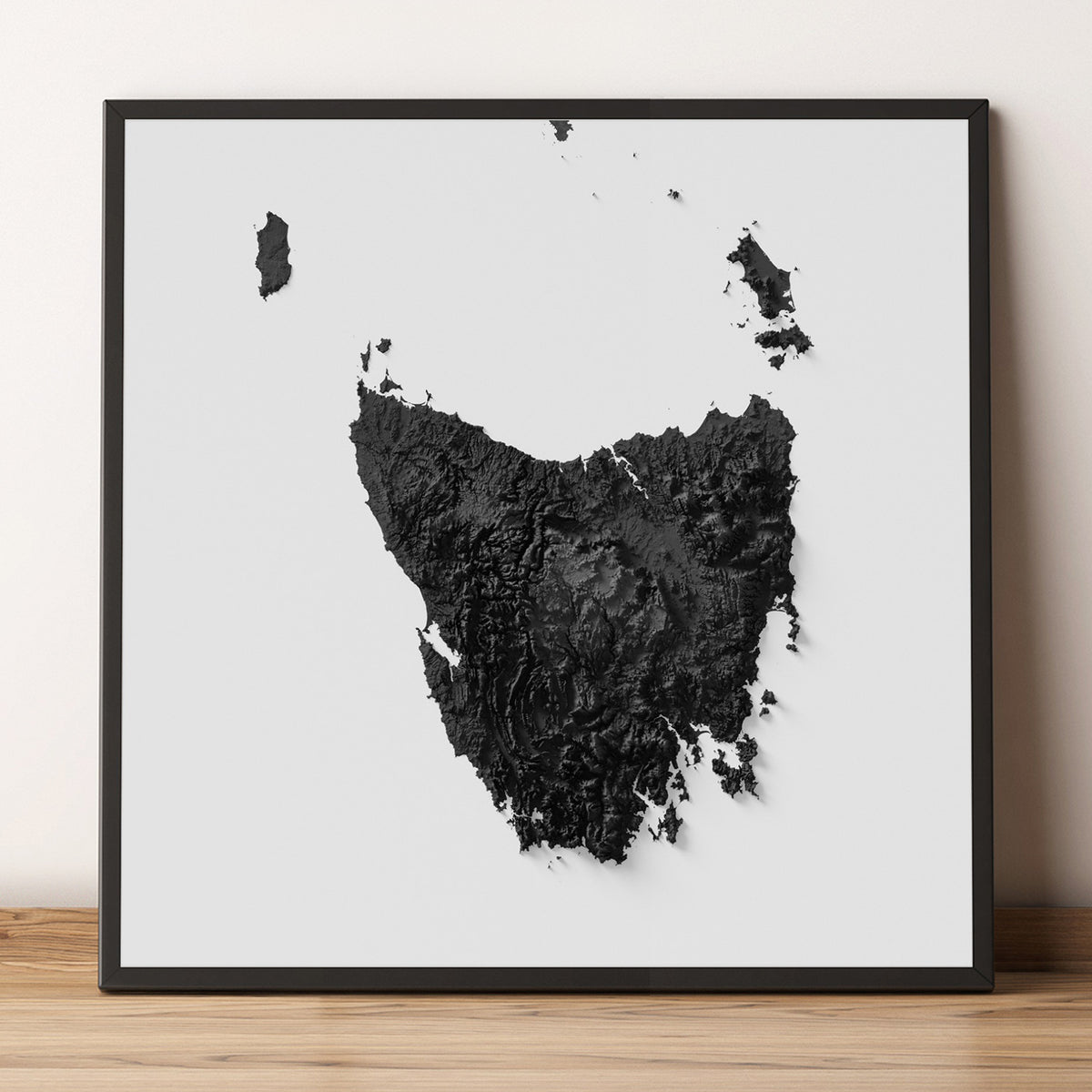 Tasmania Shaded Relief Map – Visual Wall Maps Studio
