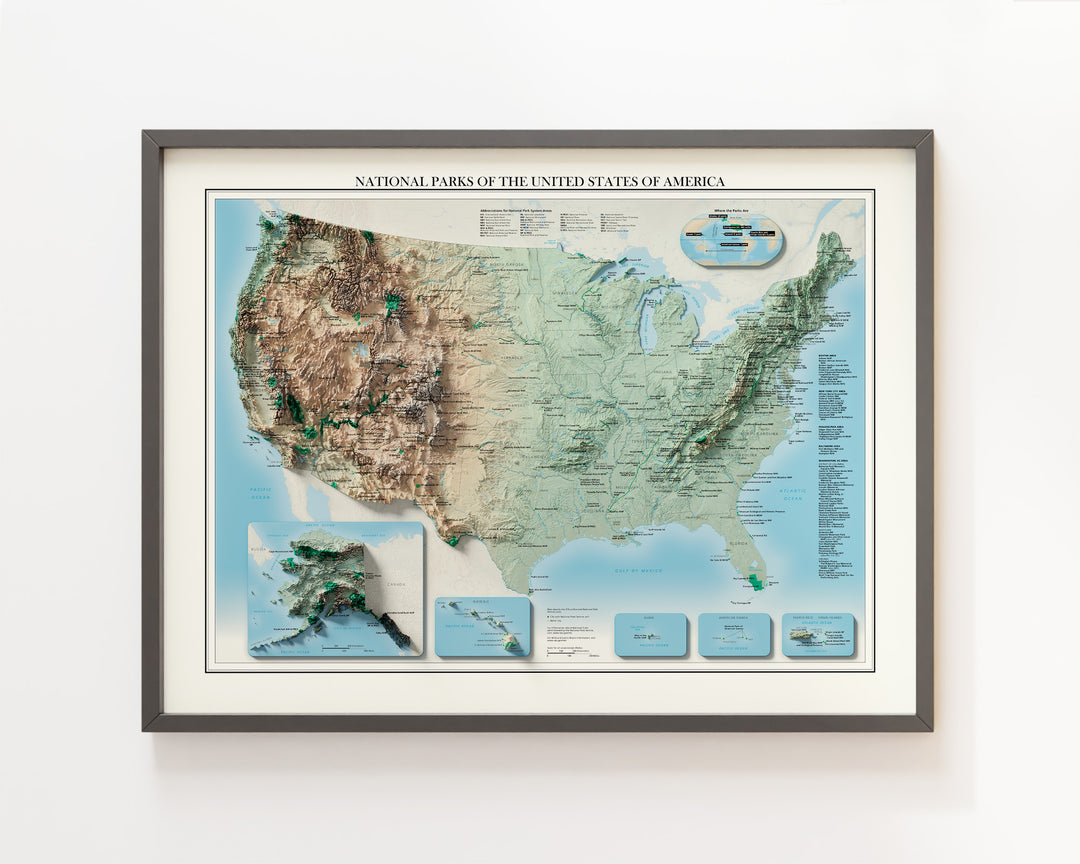 Vintage Topographic Maps – Tagged "National Park"– Visual Wall Maps Studio