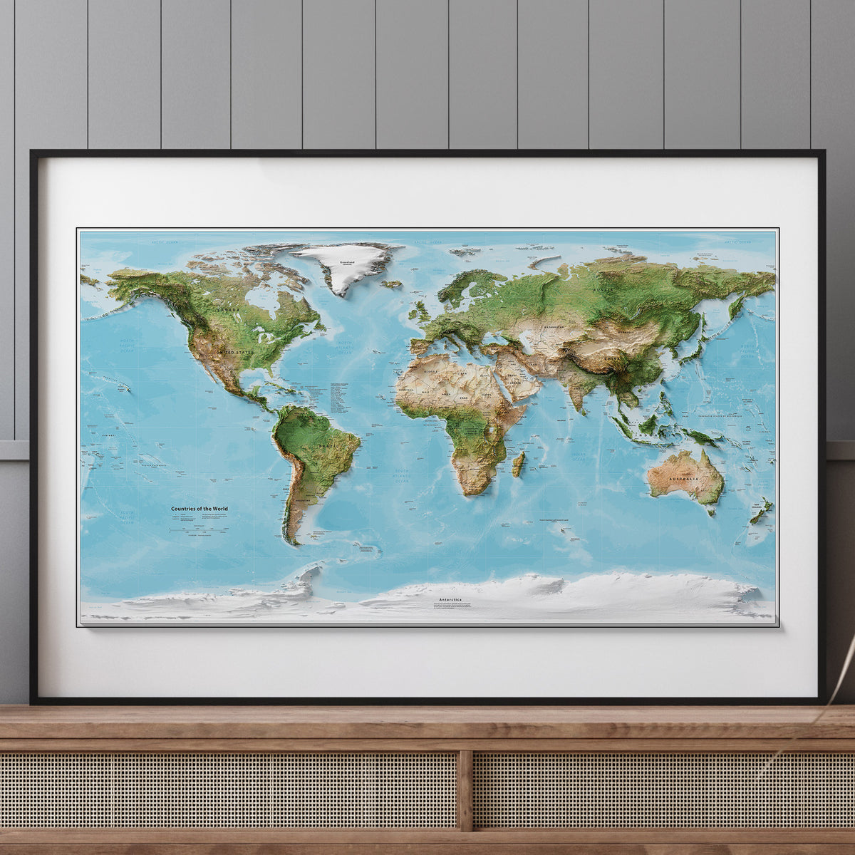 Countries of the World Map – Visual Wall Maps Studio