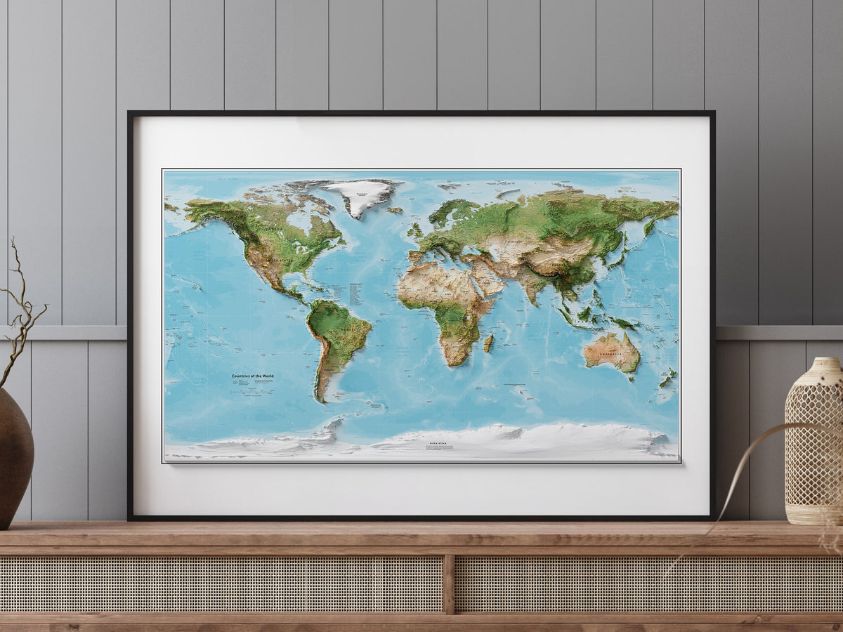 Countries of the World Map – Visual Wall Maps Studio