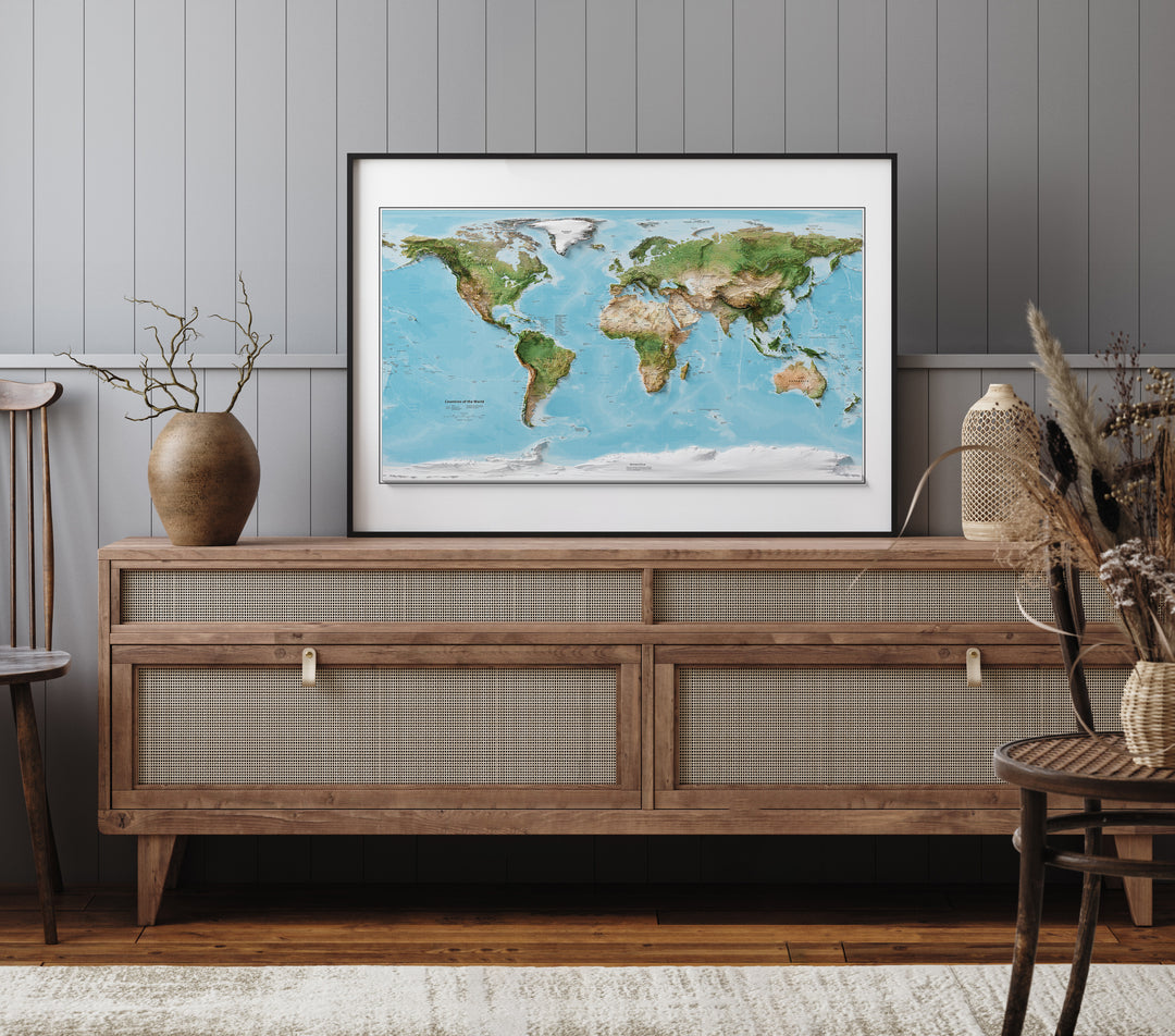 Countries of the World Map – Visual Wall Maps Studio