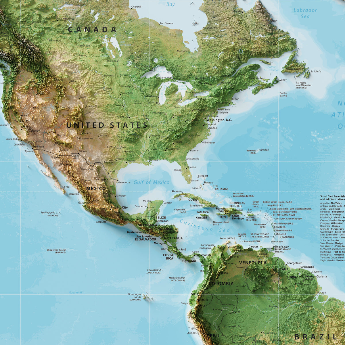 Countries of the World Map – Visual Wall Maps Studio