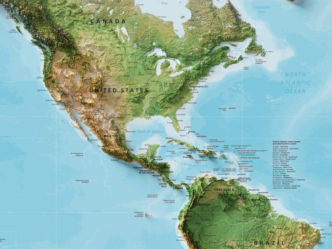 Countries of the World Map – Visual Wall Maps Studio
