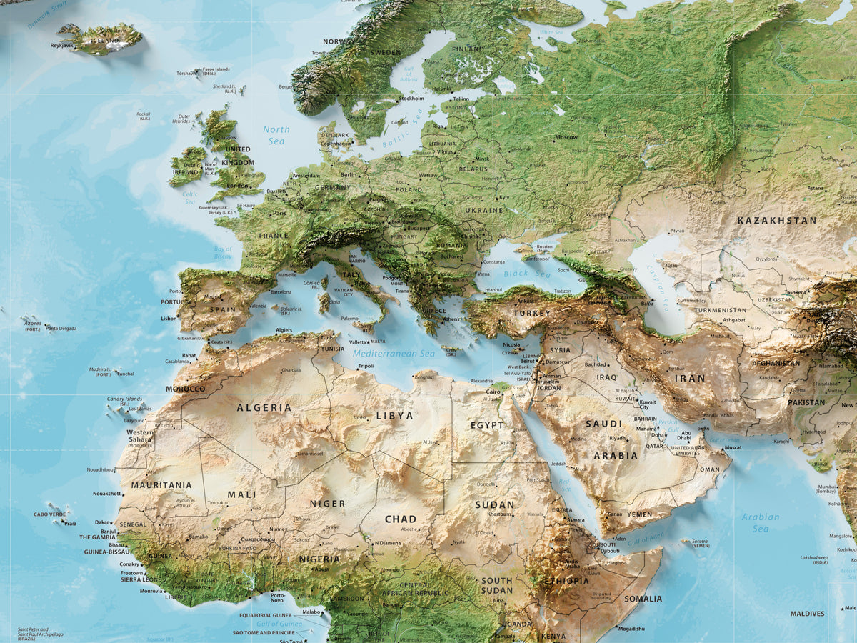 Countries of the World Map – Visual Wall Maps Studio