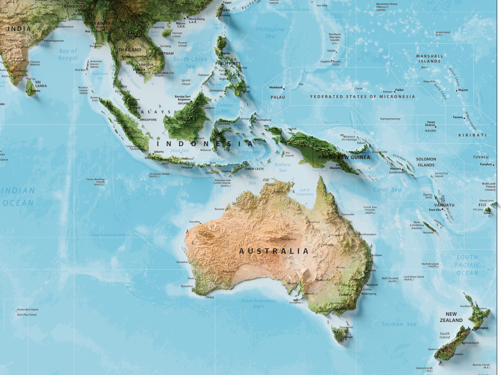 Countries of the World Map – Visual Wall Maps Studio