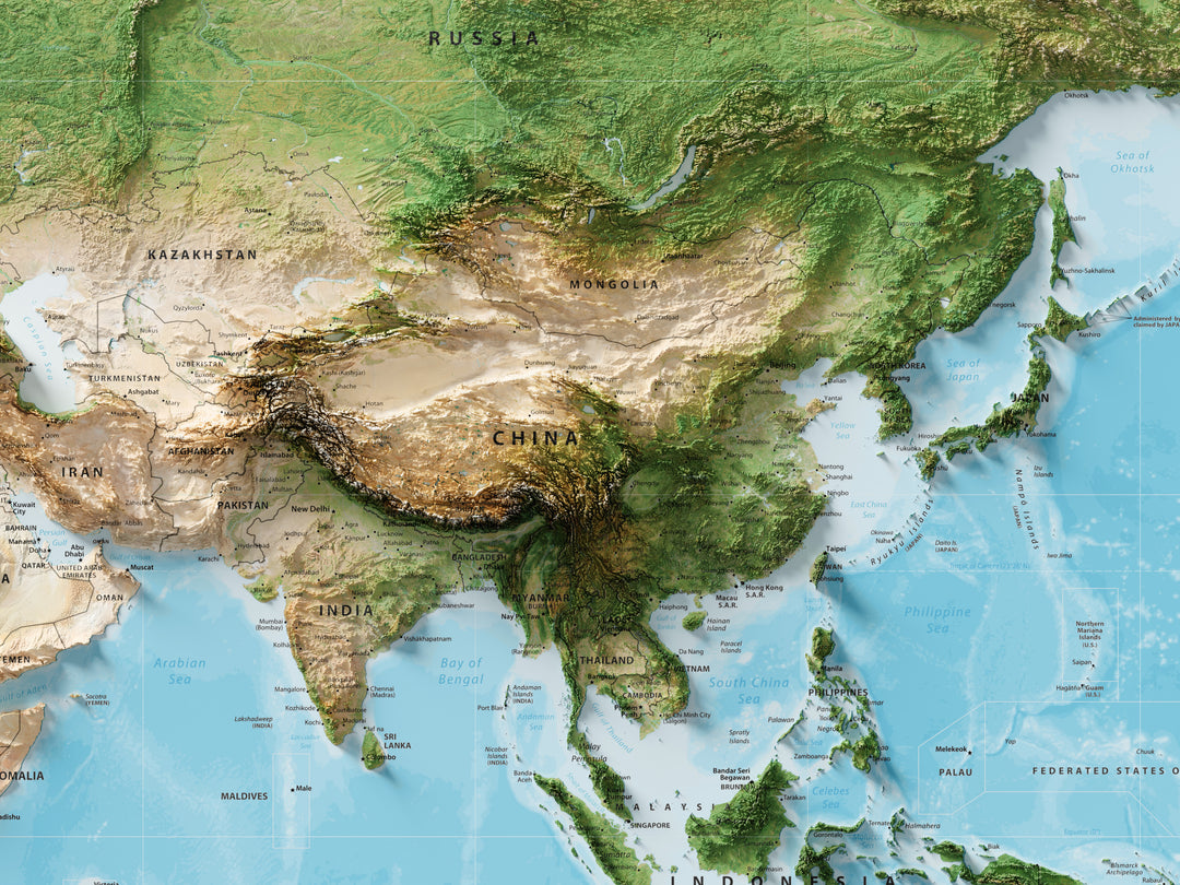 Countries of the World Map – Visual Wall Maps Studio