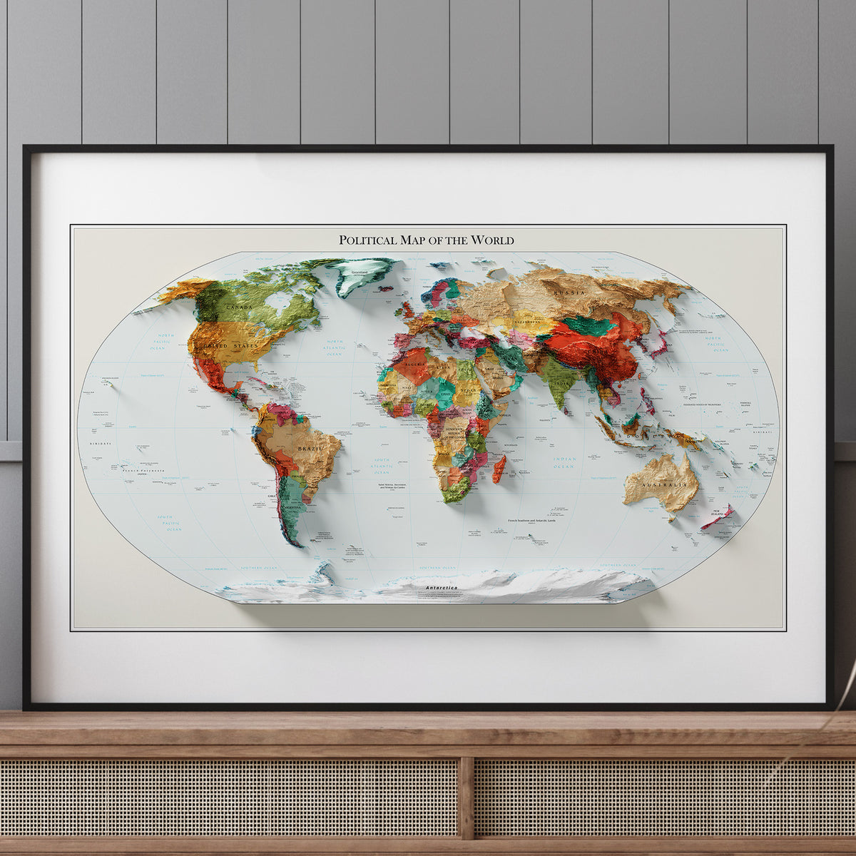 Political Map of the World – Visual Wall Maps Studio