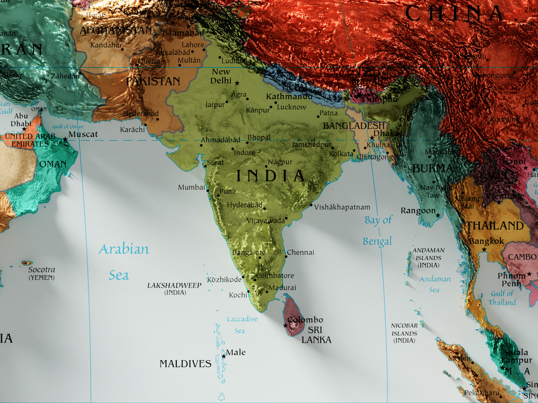 Political Map of the World – Visual Wall Maps Studio