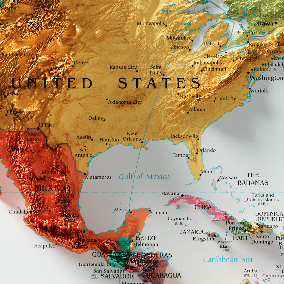 Political Map of the World – Visual Wall Maps Studio