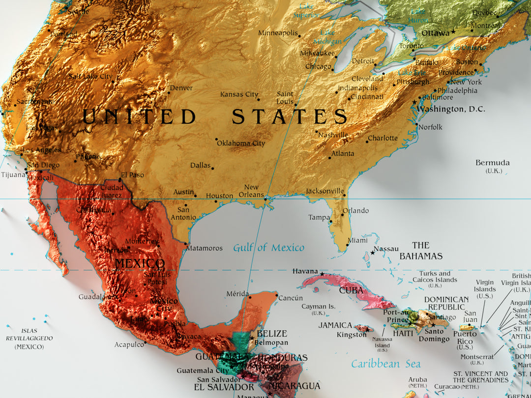 Political Map of the World – Visual Wall Maps Studio