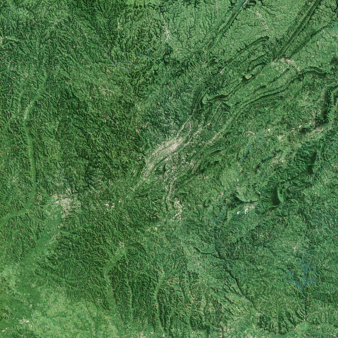 Alabama Imagery Shaded Relief – Visual Wall Maps Studio