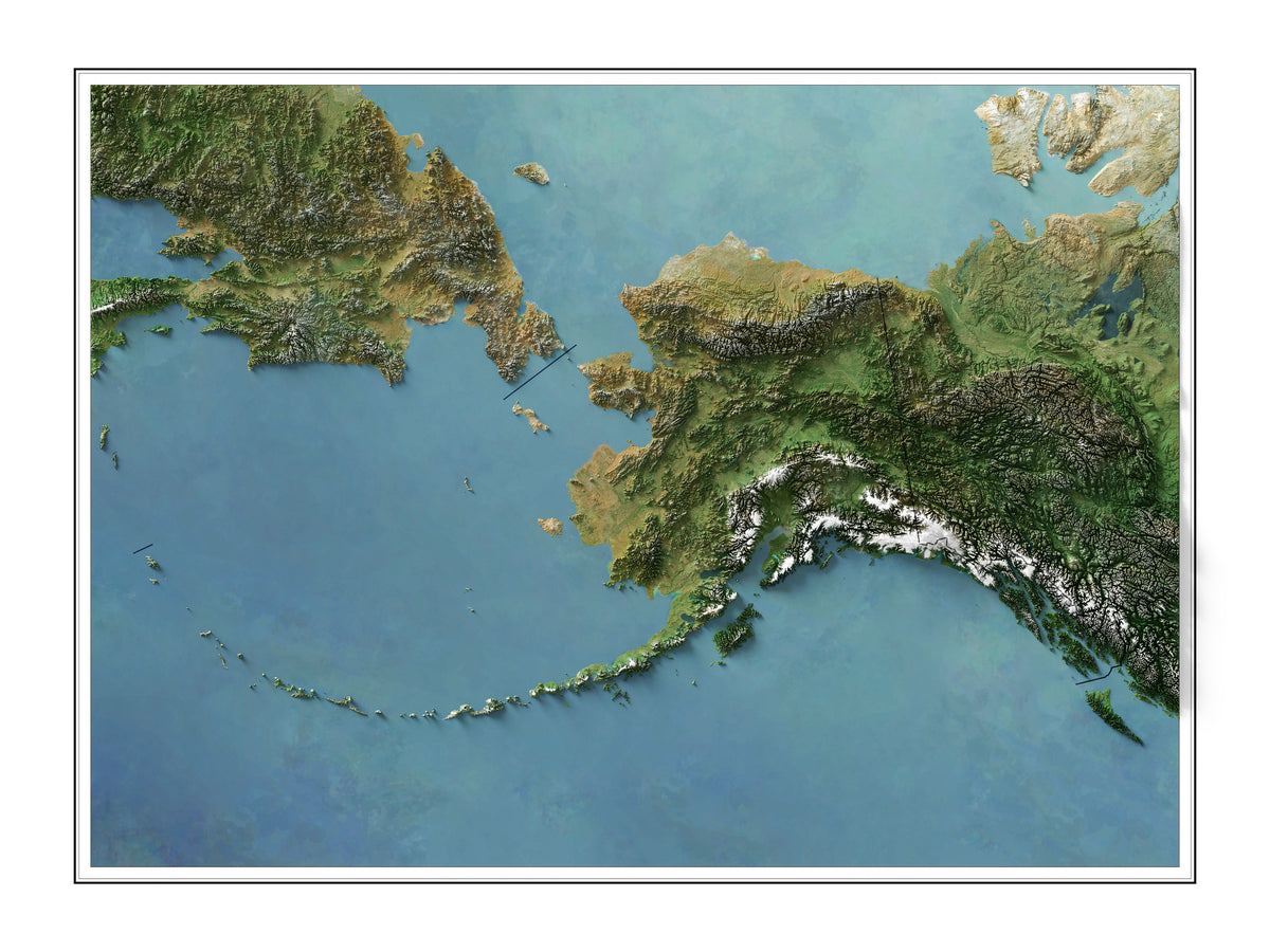 Alaska Imagery Shaded Relief – Visual Wall Maps Studio