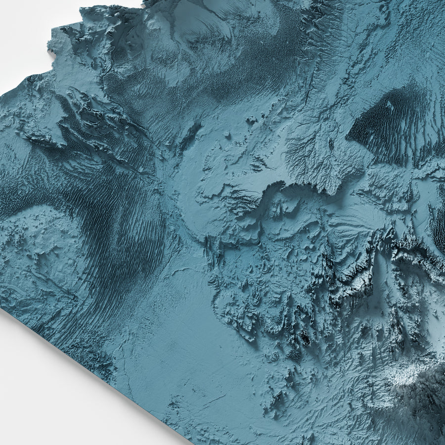 Algeria Shaded Relief Map – Visual Wall Maps Studio