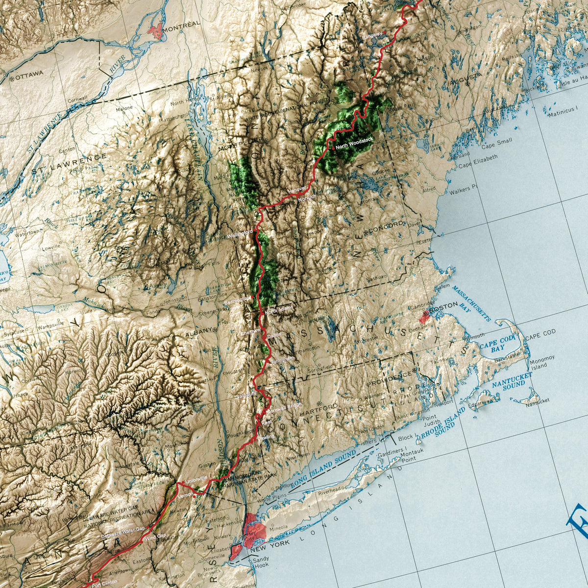 The Appalachian Trail (c.1981) – Visual Wall Maps Studio
