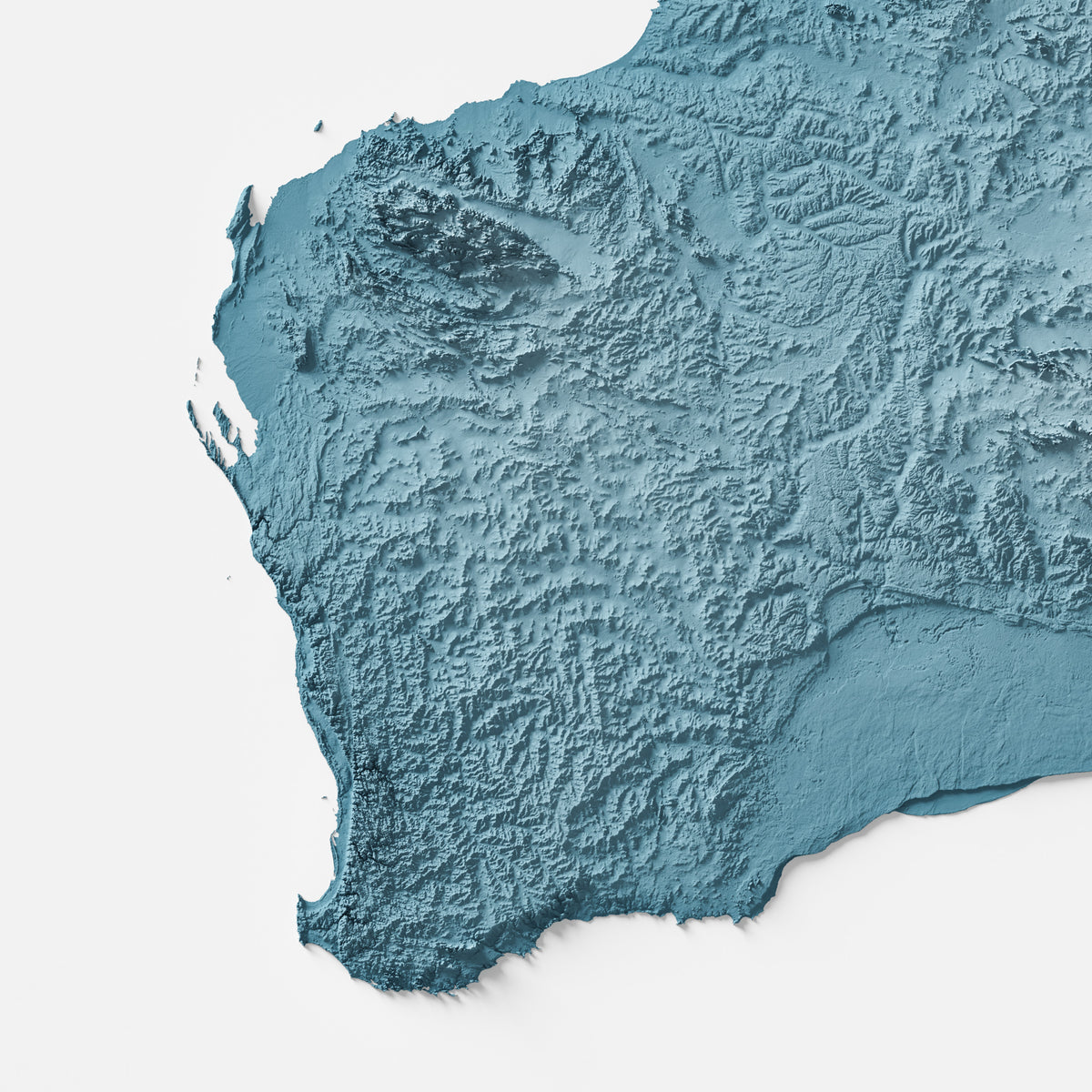 Australia Shaded Relief Map – Visual Wall Maps Studio