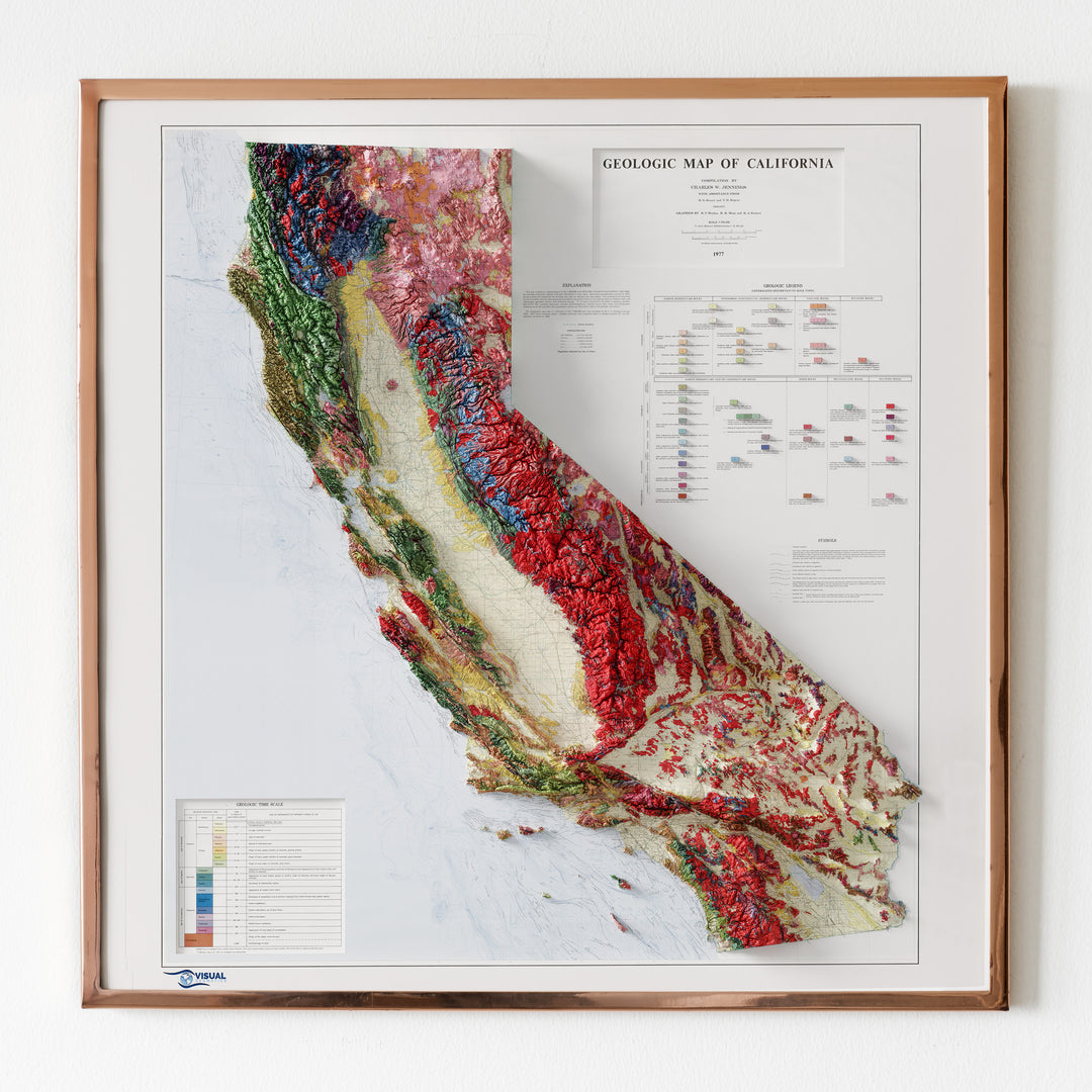 Geological Map of California – Visual Wall Maps Studio