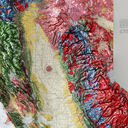 Geological Map of California – Visual Wall Maps Studio