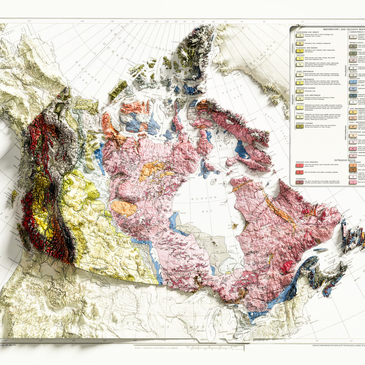 Canada Geology – Visual Wall Maps Studio