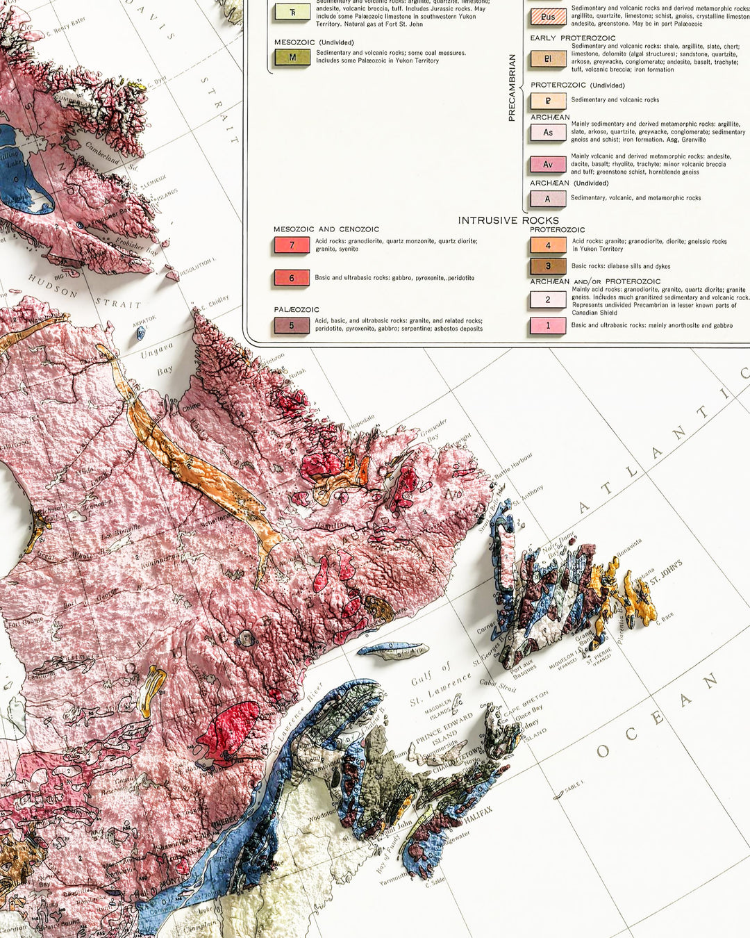Canada Geology – Visual Wall Maps Studio