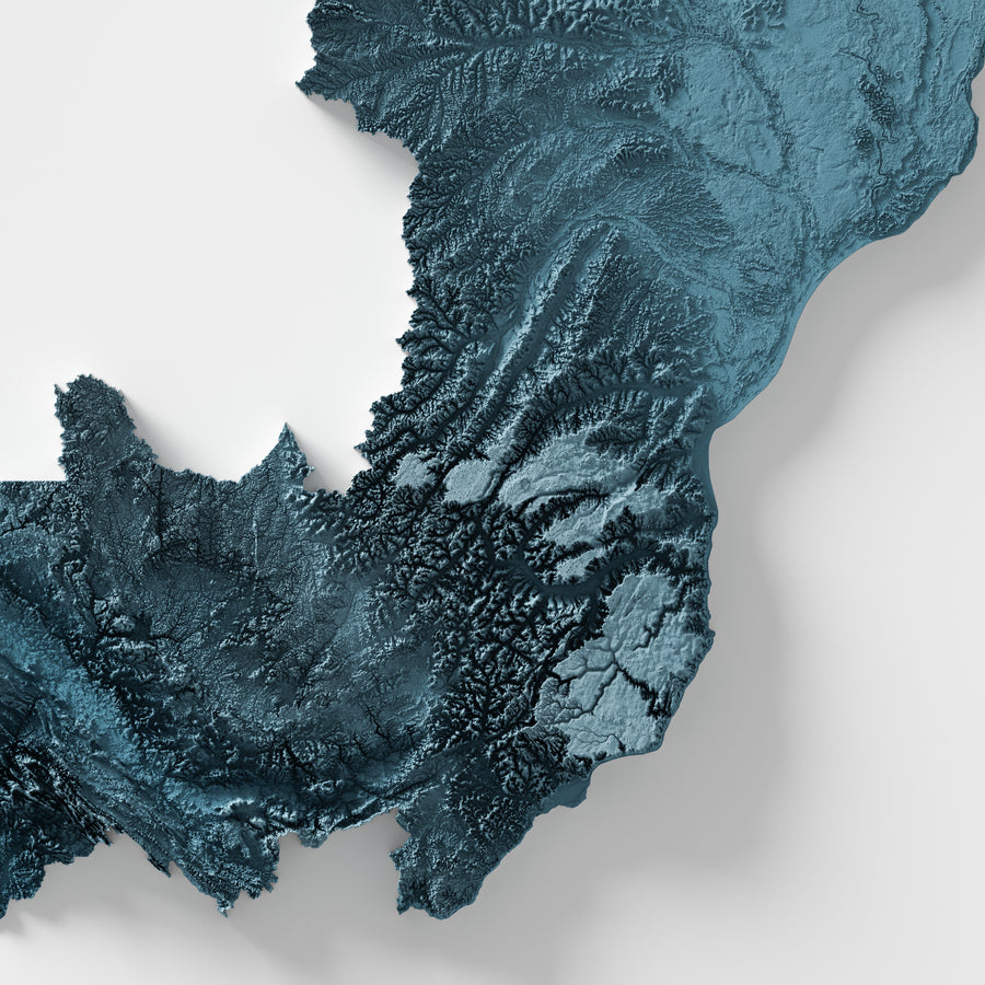 Modern Shaded Relief Maps – Tagged "Congo"– Visual Wall Maps Studio