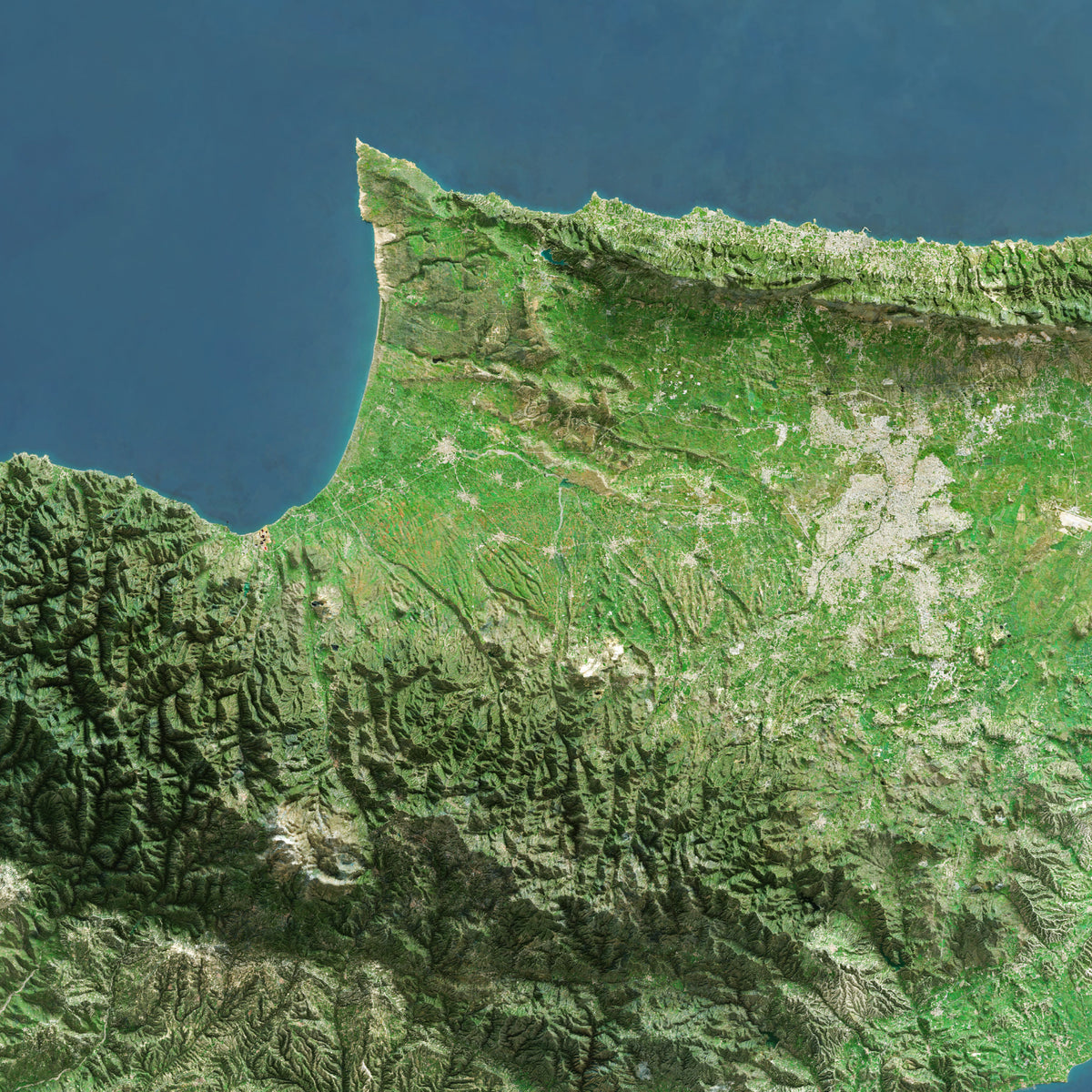 Cyprus Imagery Shaded Relief – Visual Wall Maps Studio