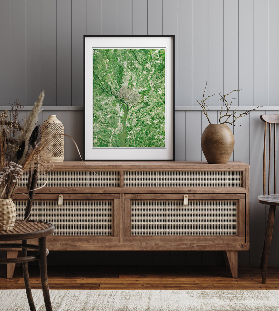 Washington DC Imagery Shaded Relief – Visual Wall Maps Studio