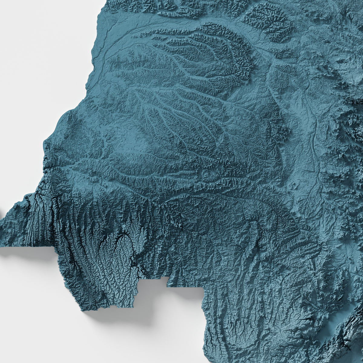 Democratic Republic of the Congo Shaded Relief Map – Visual Wall Maps ...