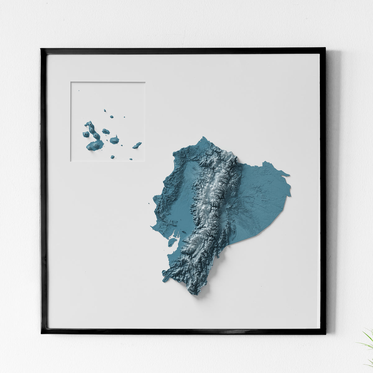 Ecuador Shaded Relief Map – Visual Wall Maps Studio
