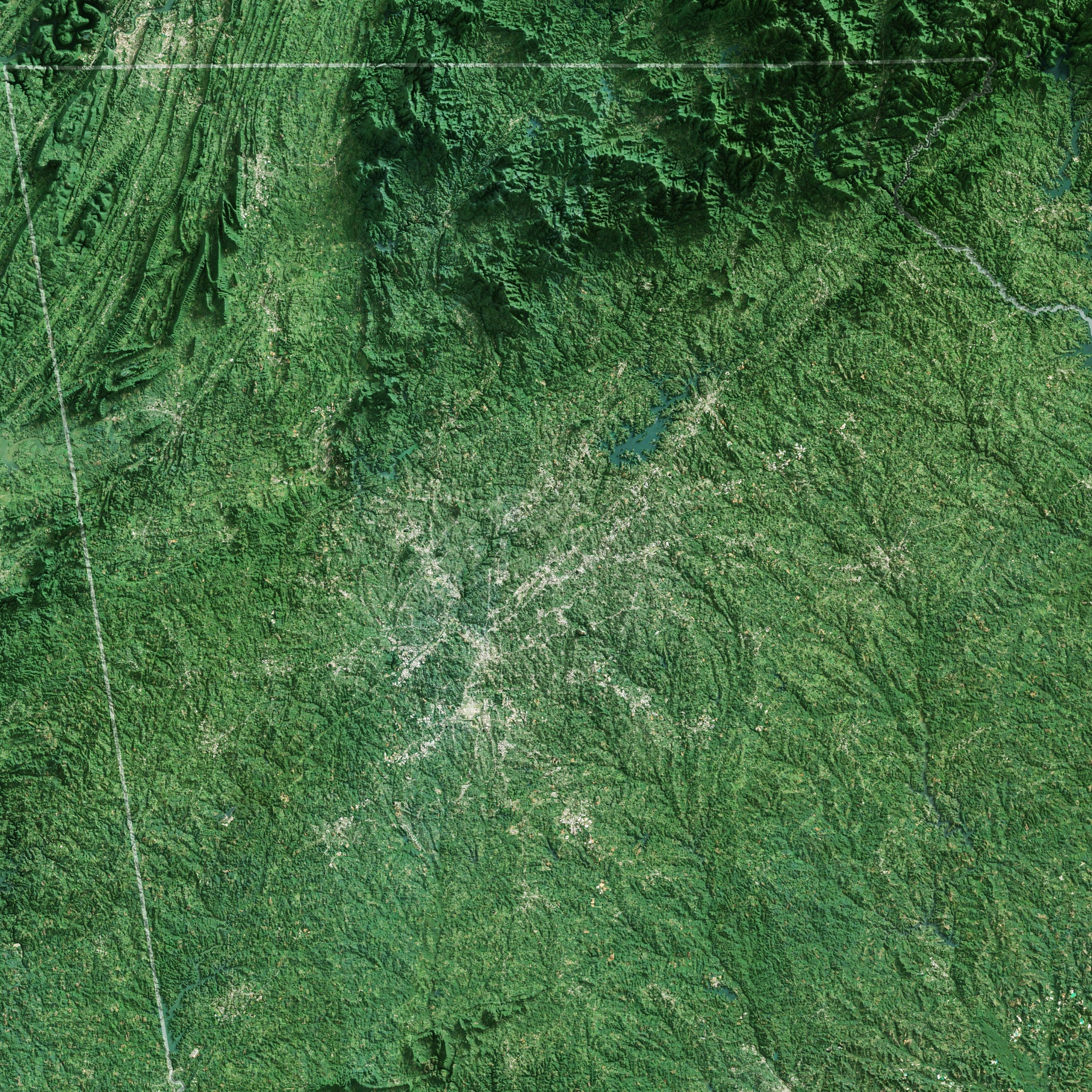 Georgia Imagery Shaded Relief – Visual Wall Maps Studio