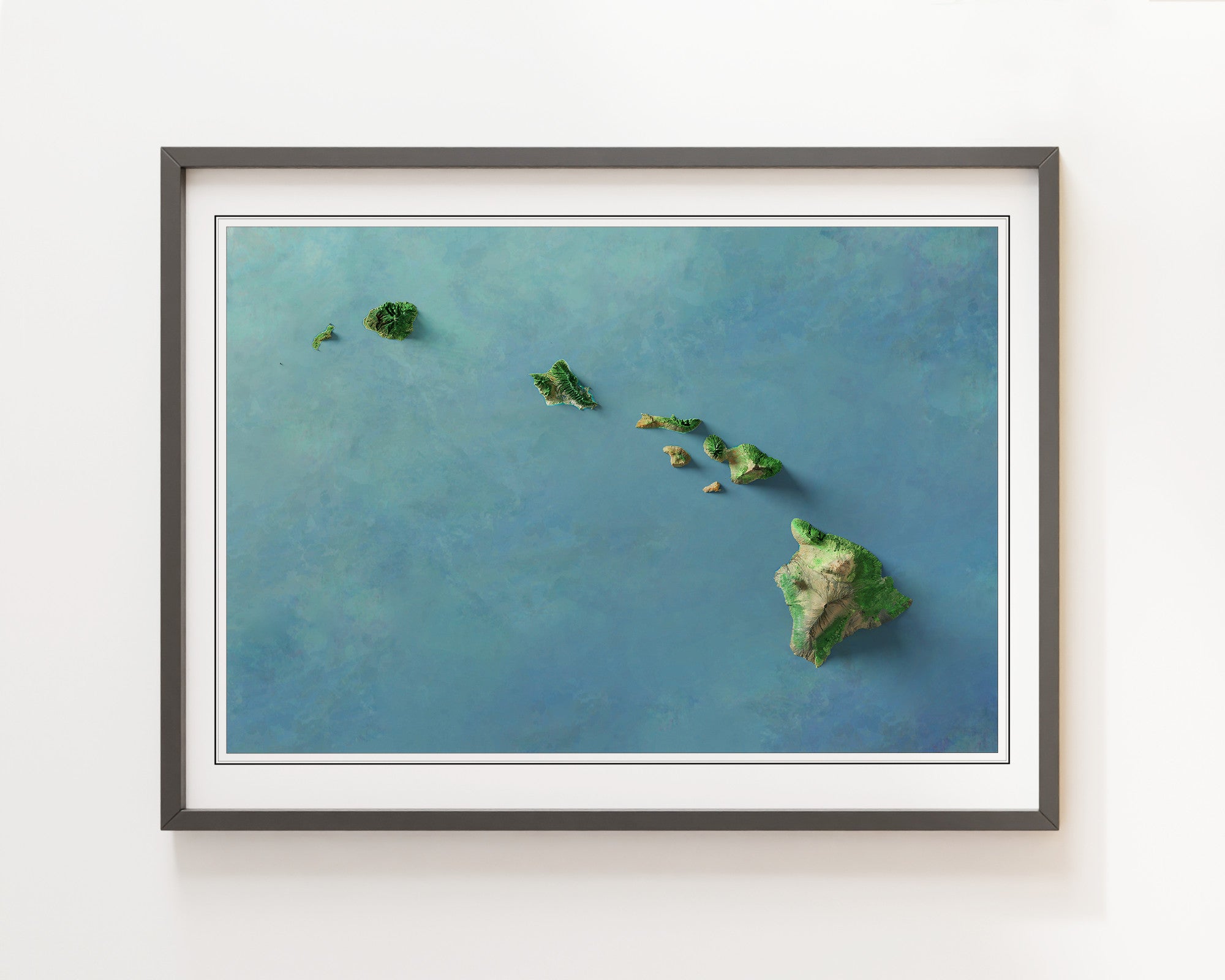Hawaii Imagery Shaded Relief – Visual Wall Maps Studio