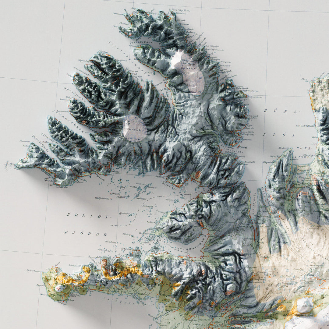 Geological Map of Iceland – Visual Wall Maps Studio