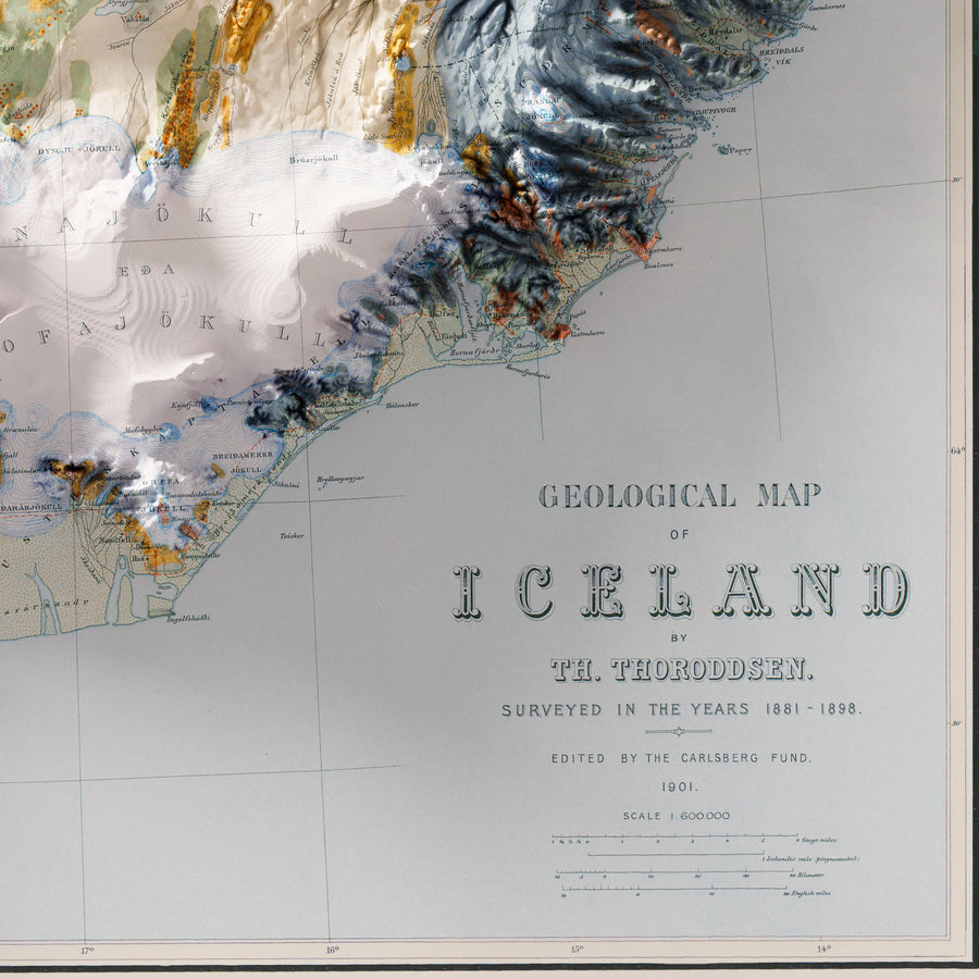 Geological Map of Iceland – Visual Wall Maps Studio