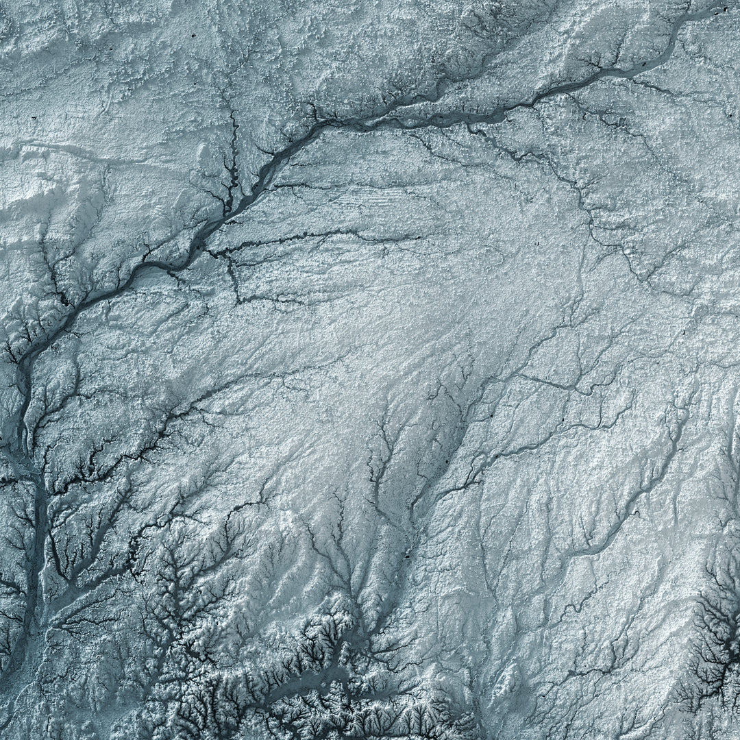 Indiana Shaded Relief – Visual Wall Maps Studio