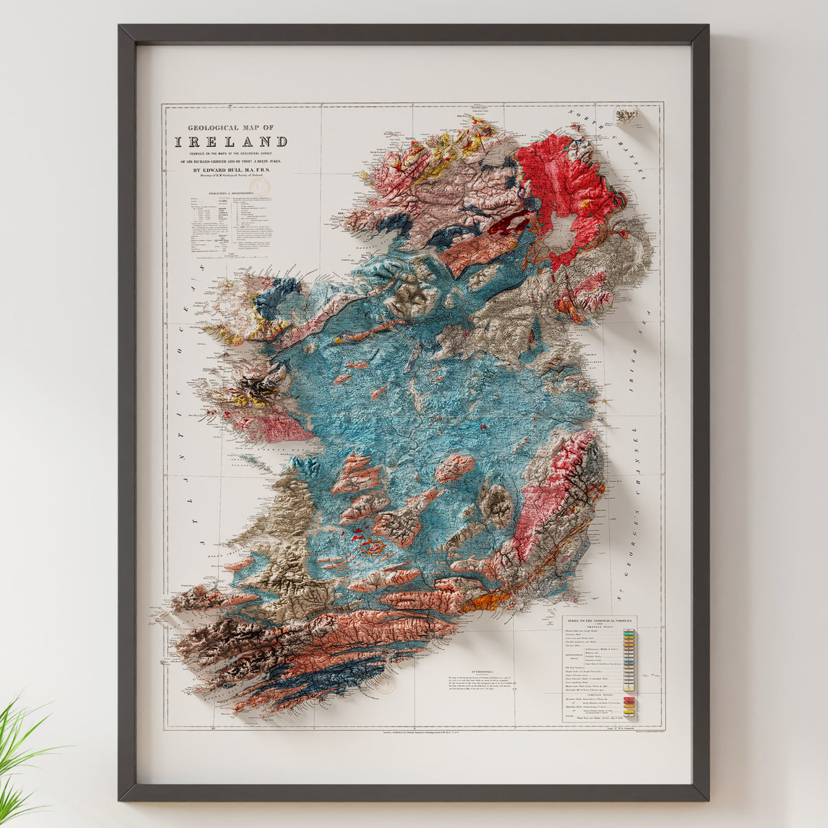 Geological Map of Ireland (c.1878) – Visual Wall Maps Studio