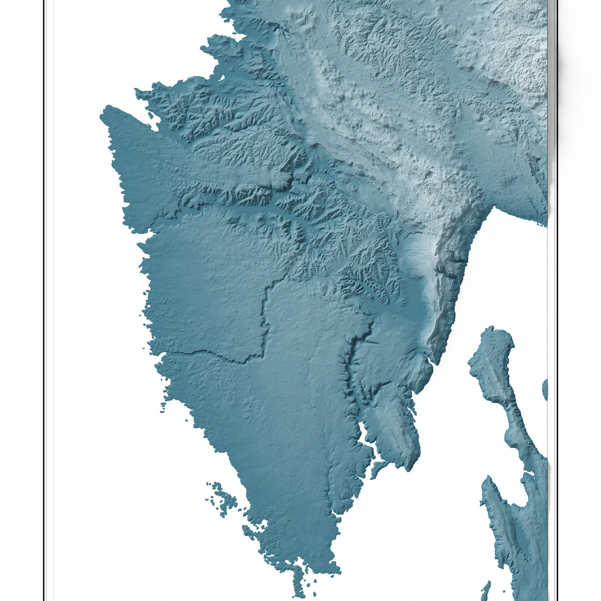 Istria Shaded Relief – Visual Wall Maps Studio