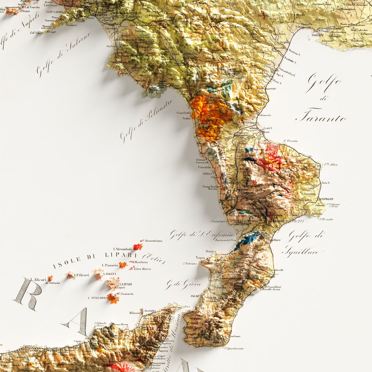 Geological Map of Italy (c.1881) – Visual Wall Maps Studio