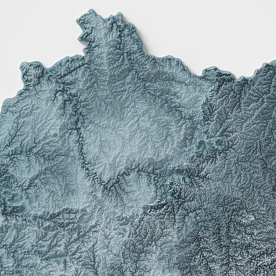 Kentucky Shaded Relief – Visual Wall Maps Studio