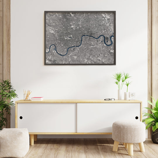 London Shaded Relief – Visual Wall Maps Studio